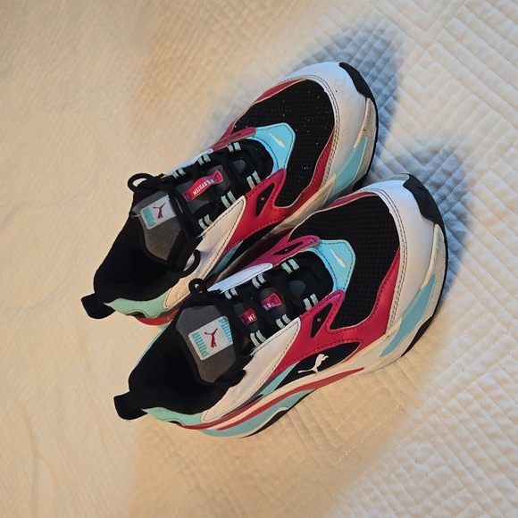 Puma | Shoes | Puma R System Sneakers Girls Size 65 Pink Aqua375696 ...